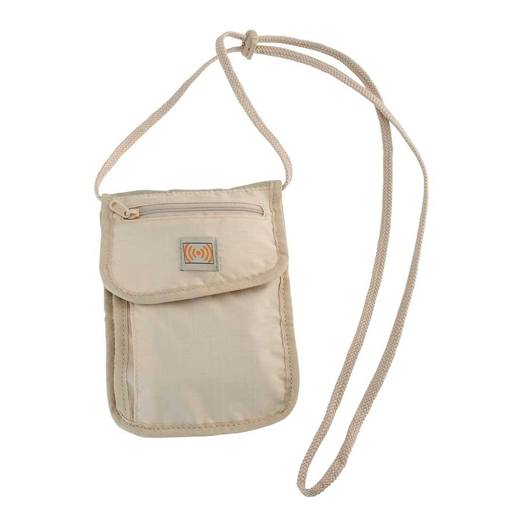 Talus Smooth Trip RFID Blocking Neck Wallet Cream